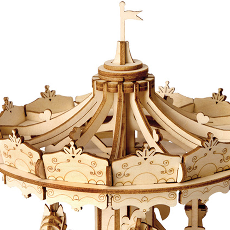 Robotime Classical 3D Wooden Merry Go Round – MeeQ