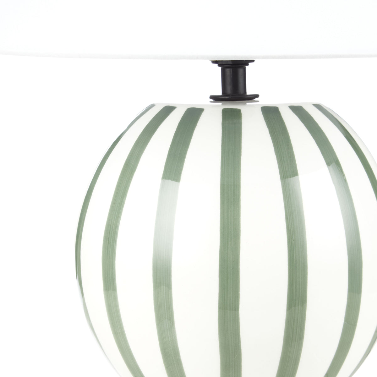 Emporium Arya Stripe Ceramic Table Lamp Green 25x25x28cm – MeeQ